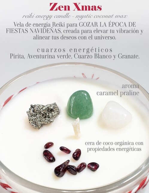 Kit de vela aromática Glitter Zen bundles 3 piezas aroma caramelo 2